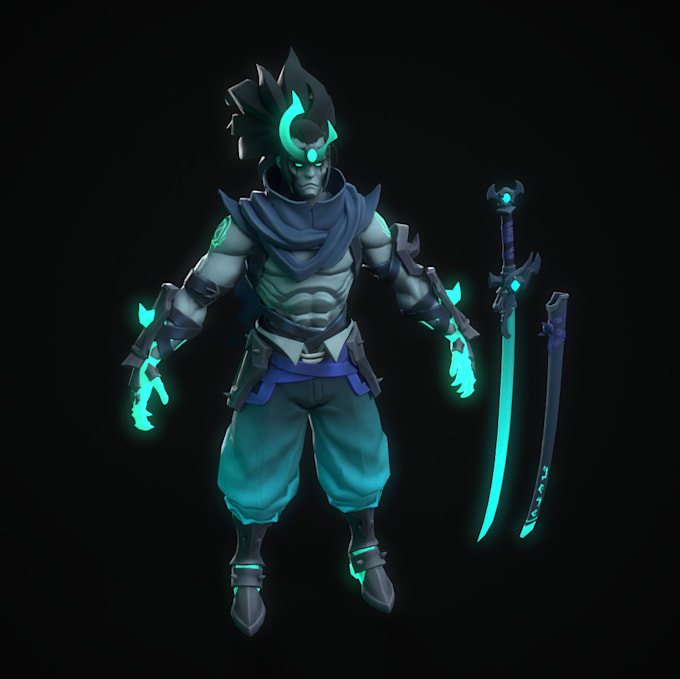 Model a game ready character by Polpou | Fiverr