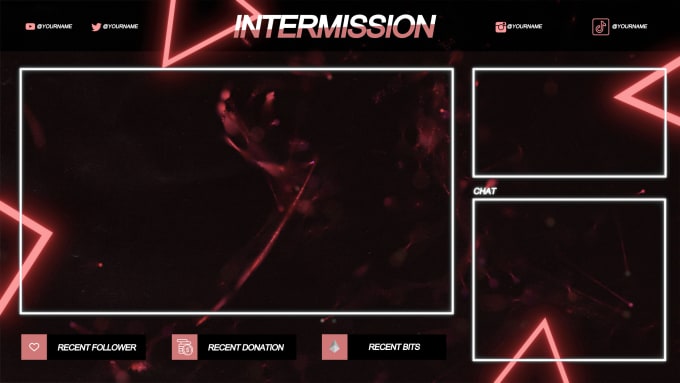 Design unique twitch overlay and logo by Ostvii | Fiverr