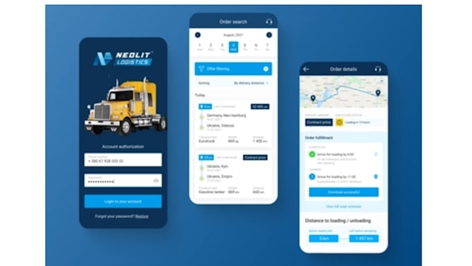 Develop logistic app, transportation app, delivery app, truck booking app by Benny_robert | Fiverr