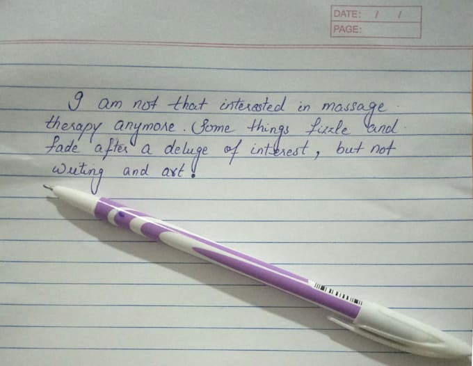 Do hand written notes, assignments and letters by Sobian123 | Fiverr