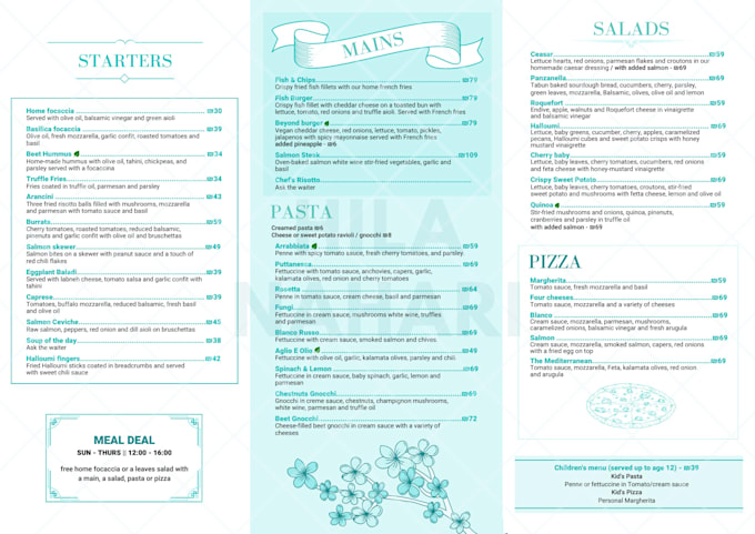 Design a professional restaurants or food place menu by Hilanahari497 ...