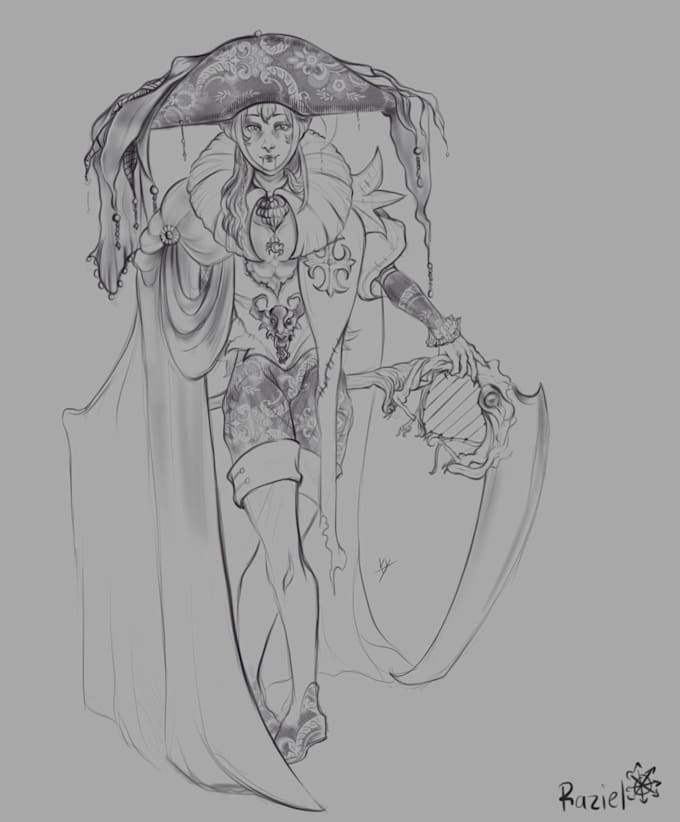 Illustrate Your Oc Or Dnd Character By Derangedpsyker Fiverr