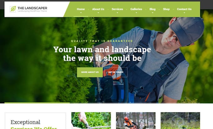 Develop lawn care gardening landscaping website landing page sales funnel by Leadinfluxzone | Fiverr