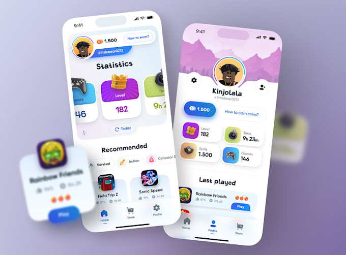 Build mobile app ui ux design in figma, game design and app development ...