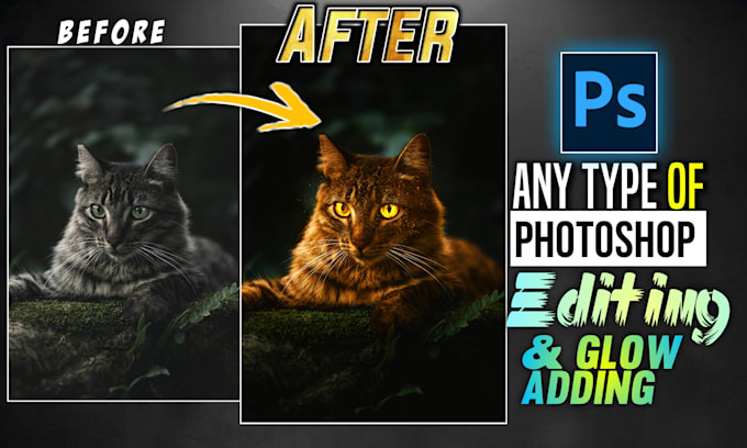 Do glow adding and realistic photoshop editing by Limonsheikh200 | Fiverr