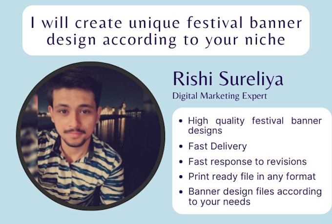 Create unique festival banner design according to your niche by Rishi ...