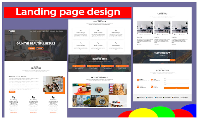 Create stunning, responsive landing page wordpress website by Swarna_acharjee | Fiverr
