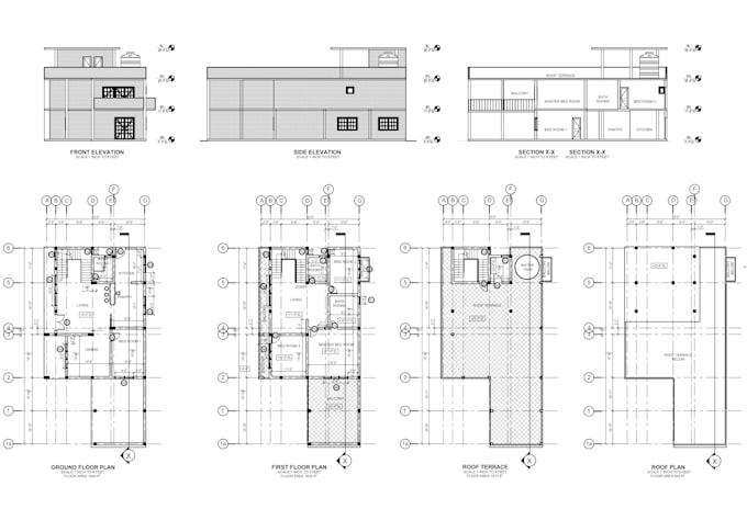 Draft architectural and structural drawings in autodesk autocad by ...