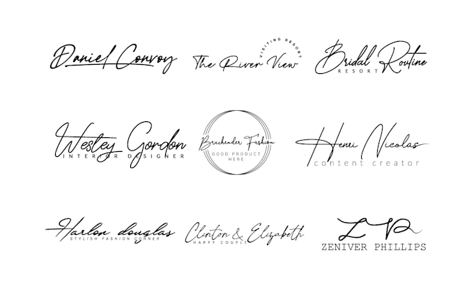 Design cursive, handwritten, scripted, signature logo by Mahadi8539 ...