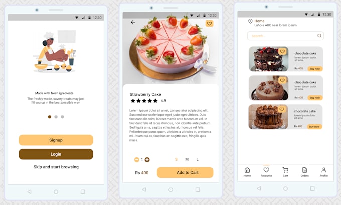 Design web or android ui ux case study, wireframe, in figma by Naimahameed | Fiverr