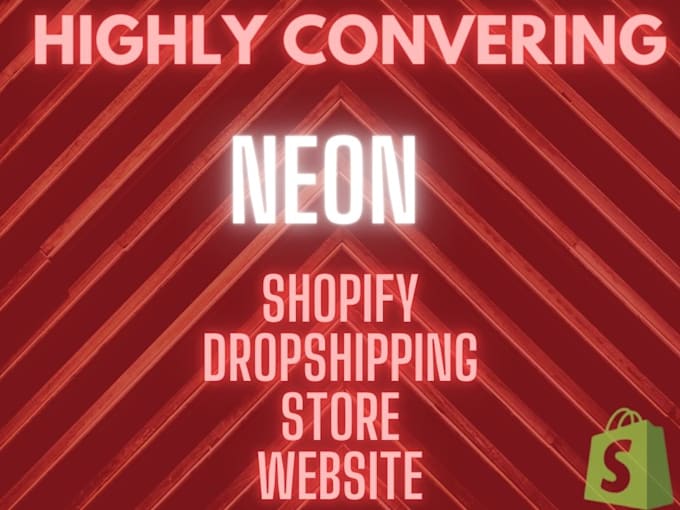 Design or redesign neon shopify store neon online website neon ...