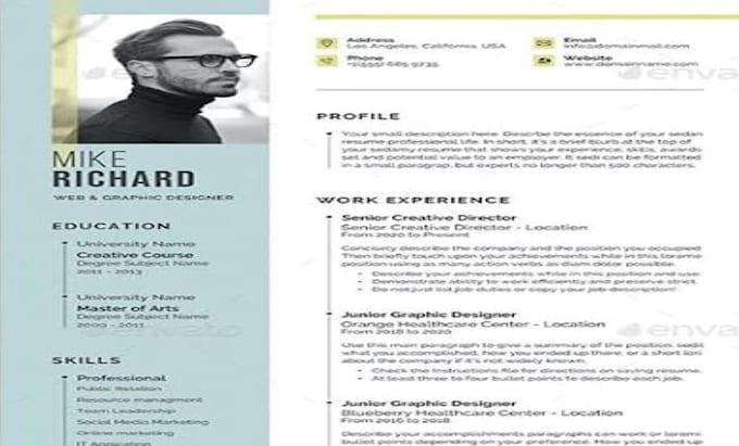 Make or rewrite best resume or design cv in a way you like it by Techn ...