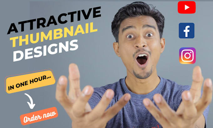 Create attractive youtube thumbnail design in one hour by Sabafaisal299 ...