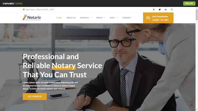 Build notary website, notary landing page for leads by Toddy_ivy | Fiverr