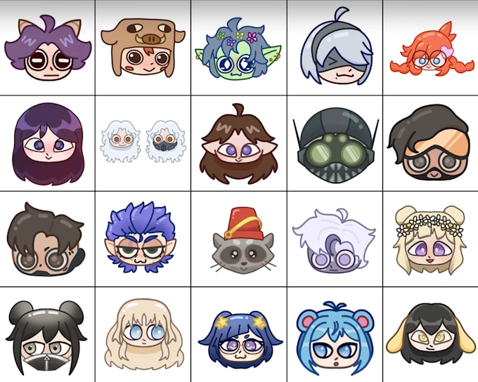 Draw a cute chibi icons of any character, budget friendly by Breadyb0wl ...