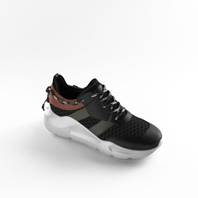 Create a 3d model and hyperrealistic renders of your shoes by Ebargom ...
