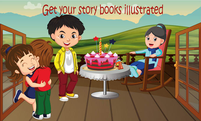 Design awesome children book illustrations for kids by Tehreem_riaz ...