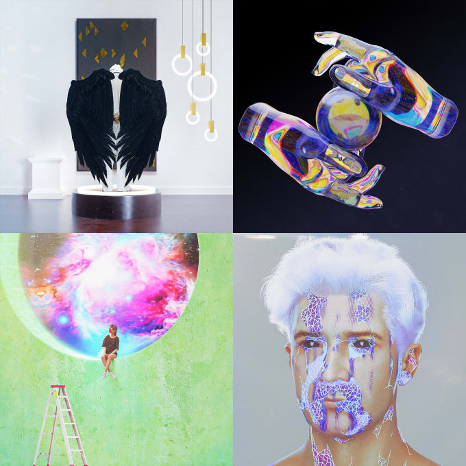 Create a 3d rendered artwork by Unblinking_eyes | Fiverr