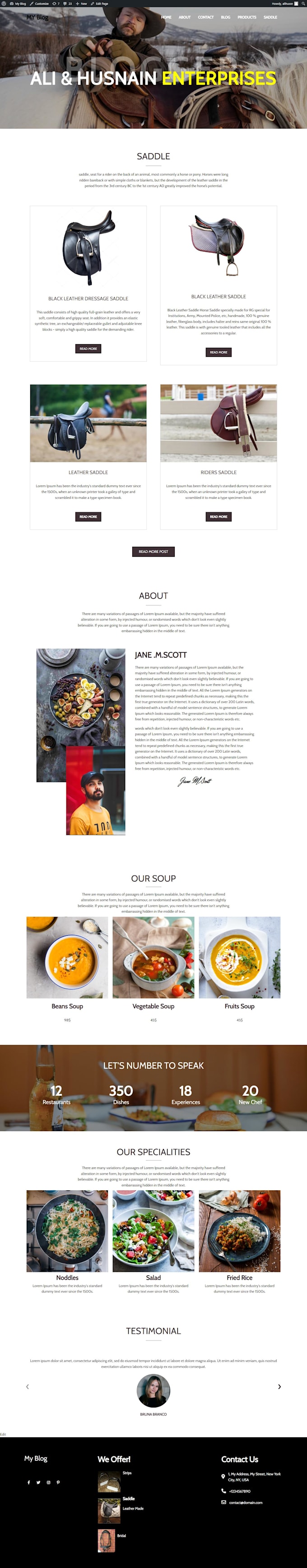 Create a professional responsive wordpress website by Abdurrehman3301 ...