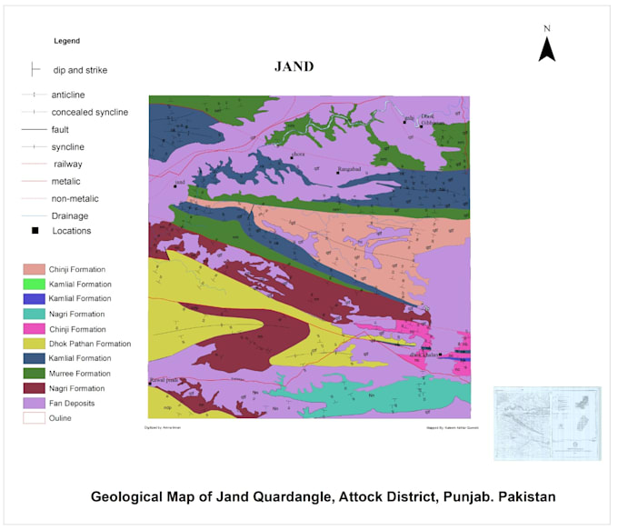 Digitize geographical data using gis and make maps by Amna_rajpoot_ | Fiverr