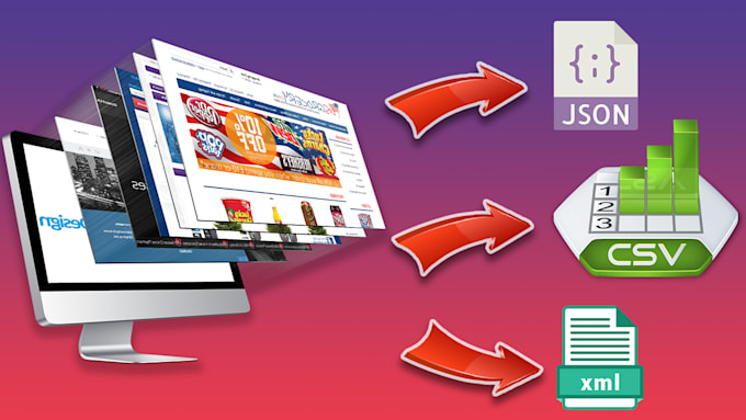 Web Scrap Data Into Csv Json Xml Format By Syedathar101 Fiverr