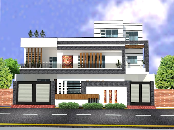 Create a new elevation,interior,exterior house design by Yameenahmad881 ...
