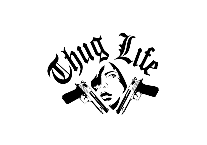 Create drawing airsoft gun logo with text with any file by Jaml_jahel ...