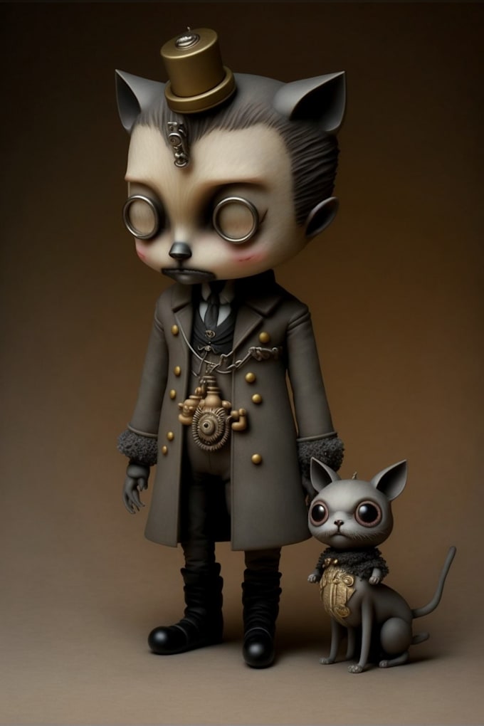 Create unique custom cartoon pixar style character designs by ...