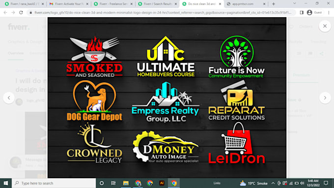 Do minimalist luxury and professional logo design by Rana_basit2 | Fiverr