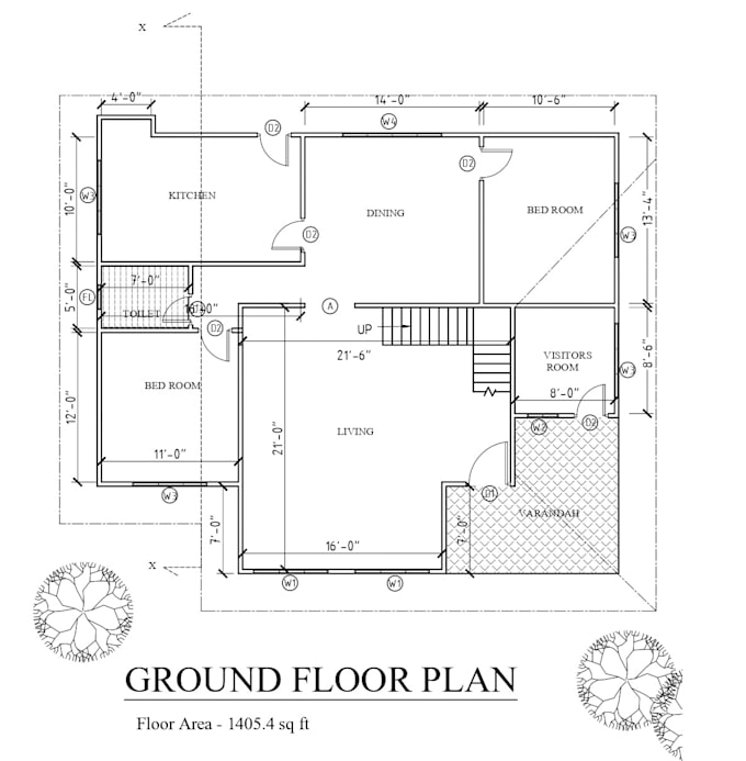 Draw 2d floor plan in autocad from pdf or hand sketch by Aurorasl | Fiverr