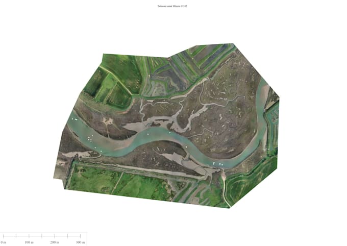 Drone image processing on metashape, creation of an orthophoto, point ...