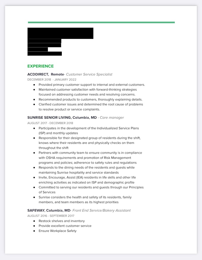 Write a captivating resume by Nwamakablack | Fiverr