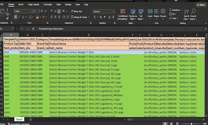 Do amazon product listing flat feed file by Mrtaha | Fiverr
