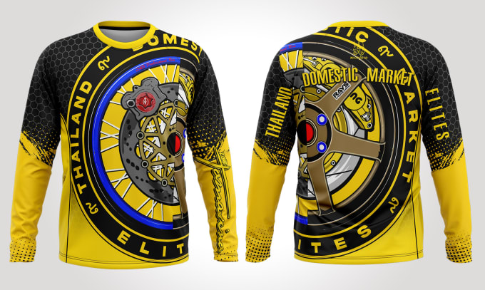 Longsleeves full sublimation layout for you by Ercksnpscl | Fiverr