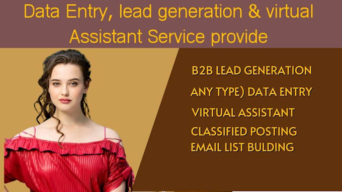 Provide data entry, b2b, and b2c, linkedin lead generation by Milon771 ...