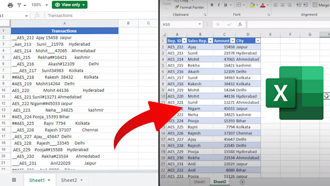 Clean and reformat your excel data by Waris_sayed | Fiverr