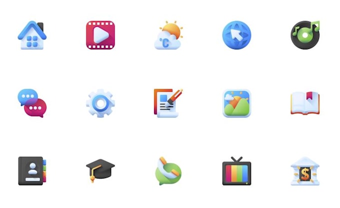 Design custom website icons, svg icons by Sugat8 | Fiverr