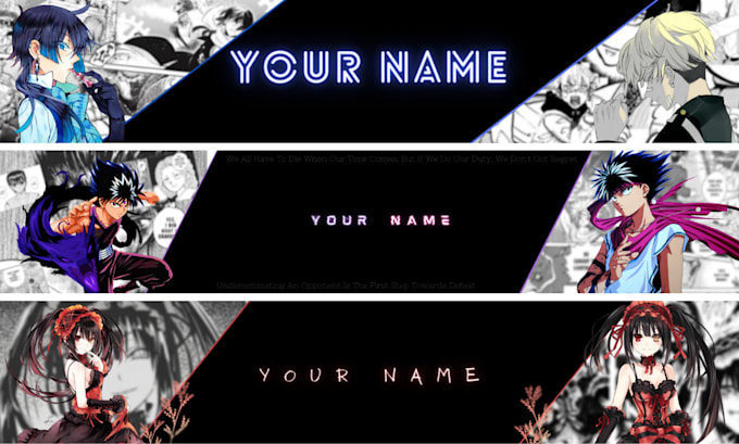 Make a cool anilist banner for you by Hanare11 | Fiverr