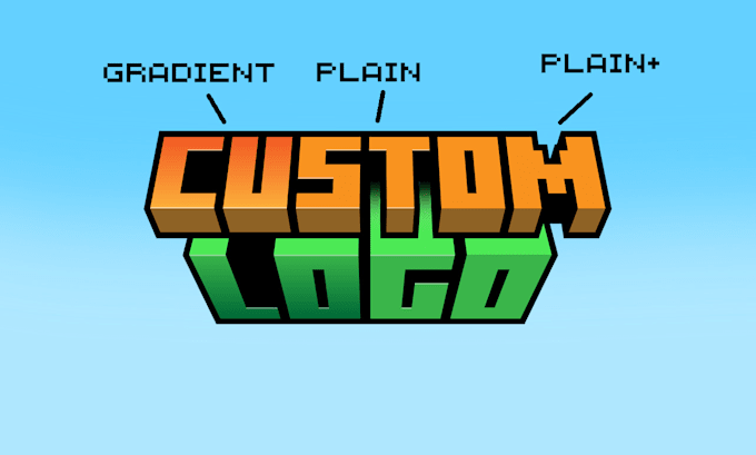 Make a minecraft style logo for you by Vverho | Fiverr