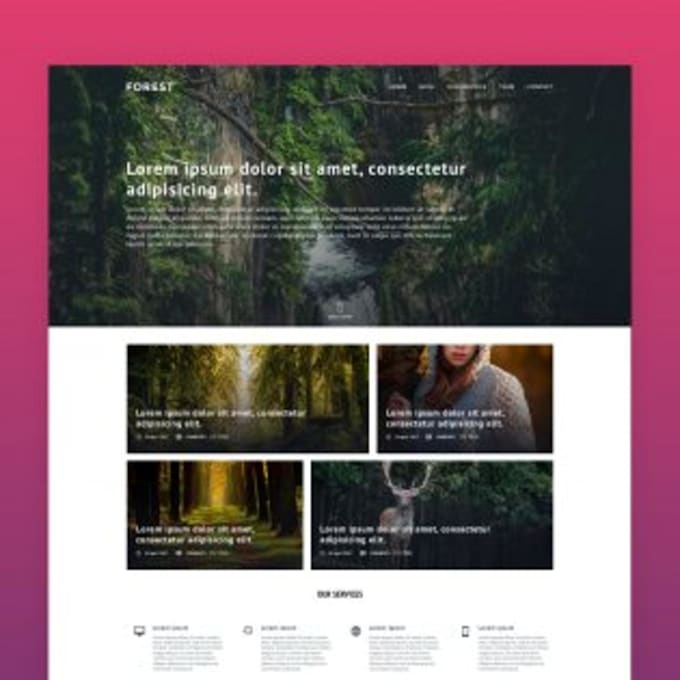 Develop a responsive website using html css javascript by Usmanx1 | Fiverr