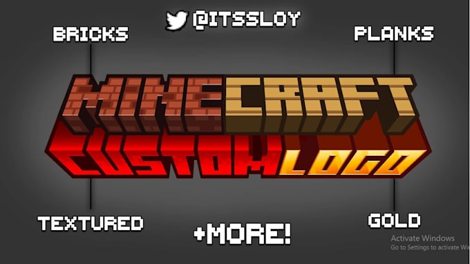 Create a custom minecraft logo by Sandr_ackson | Fiverr