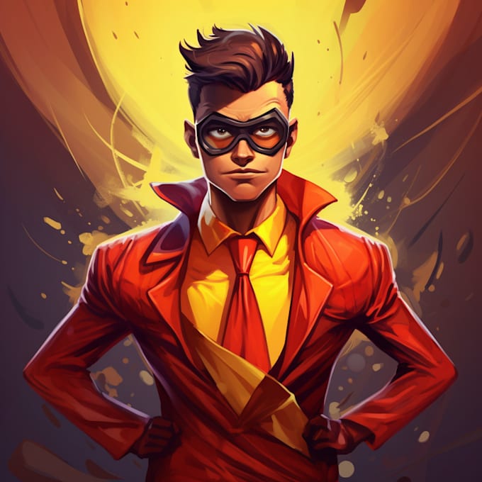 Design you into unique superhero cartoon comic character by Qixokey ...