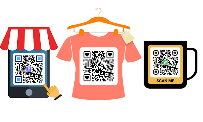 Create a unique qr code design with your logo, image in 1 hr by ...