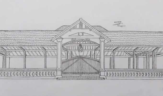 Create a stylish sketch of your favourite place and city by Sindah | Fiverr