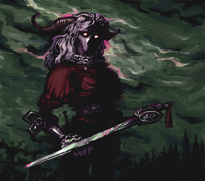 Create a fantasy horror character art by Dolindebakkes | Fiverr