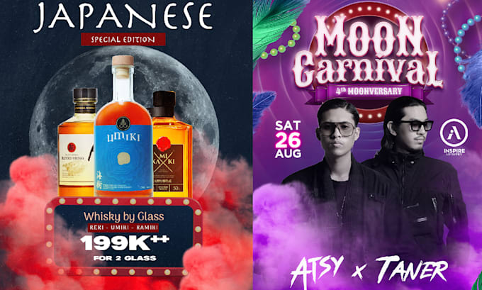 Creative poster and flyer design to make your event shine by Damski_19 ...