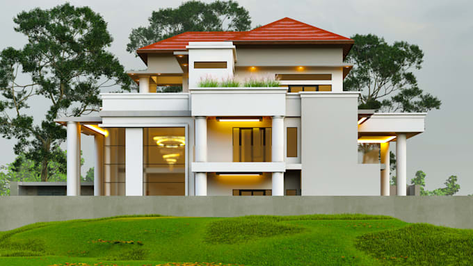 Design interior and exterior 3d render with sketchup and lumion by Ar_amir_rasheed | Fiverr