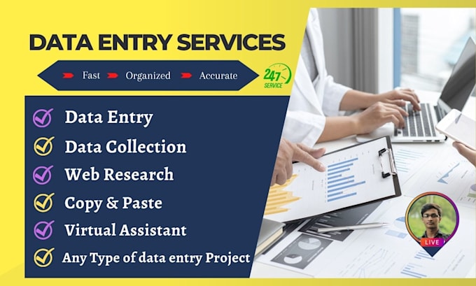 Do data entry, data collection, web research, and copy paste to excel ...