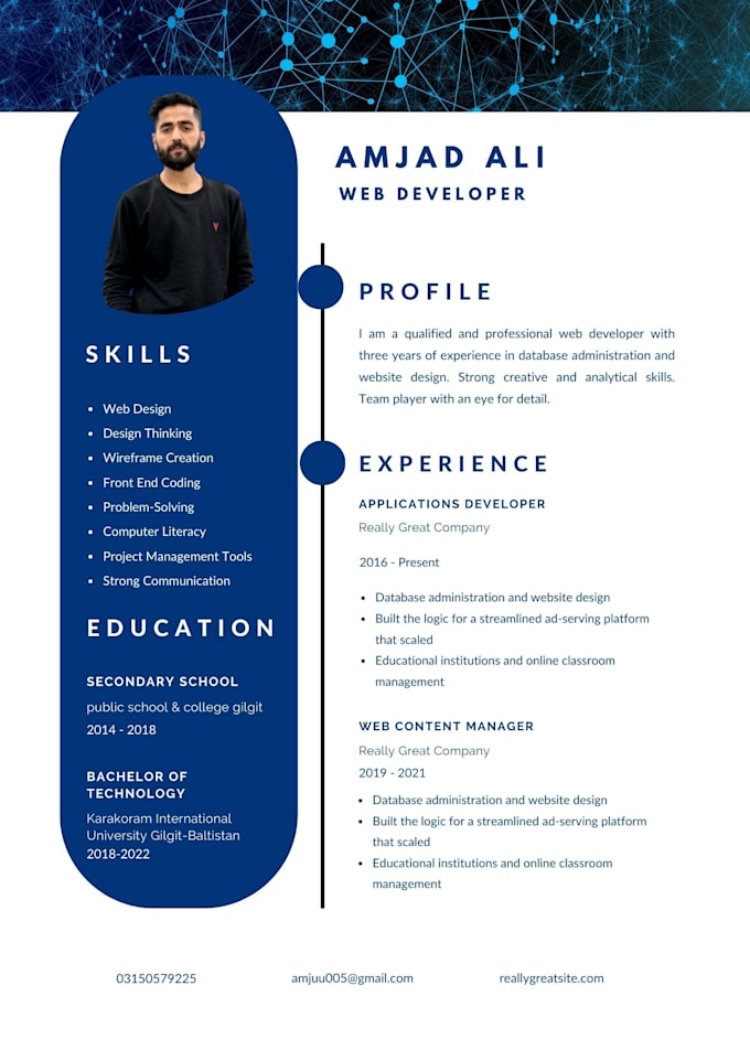 Do frontend web development in html css java script bootstrap by Amjadali509 | Fiverr