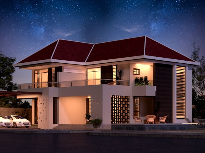 Do architectural design 3d modelling, high quality rendering by Engrsuhagrayhan | Fiverr